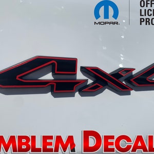 RAM 1500 Rebel Tailgate Package Emblem Overlay 2 TONE Decal 2019 2020 ...