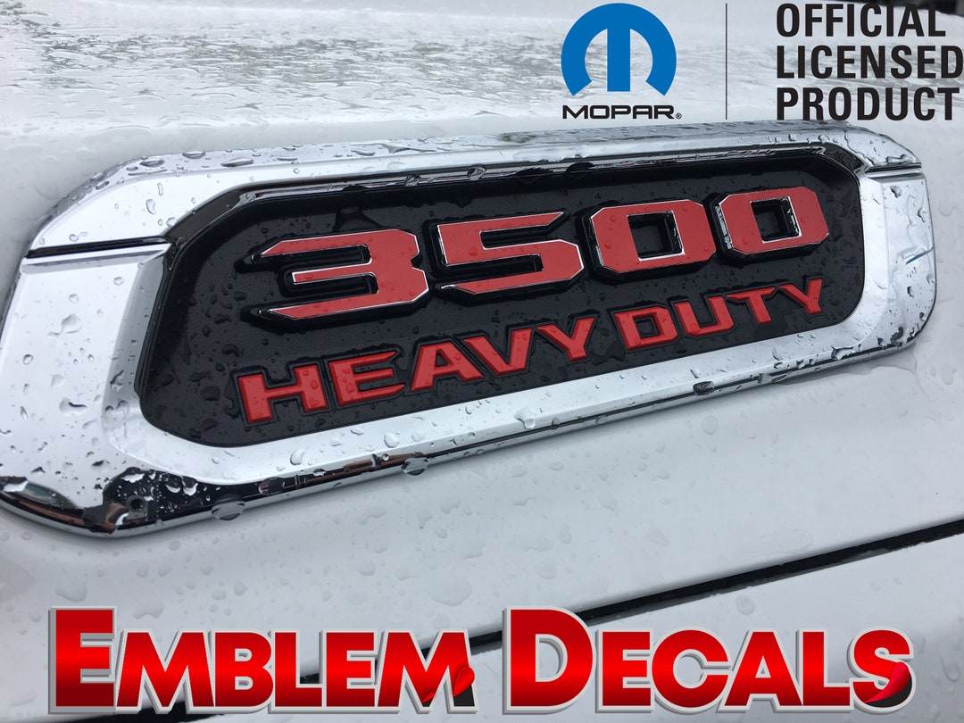 RAM 3500 Hood Emblems Overlay Decal 2019 2020 2021 2022 - Etsy