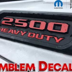 RAM 2500 Hood Emblems Overlay Decal 2019 2020 2021 2022 2023 2024 - Etsy
