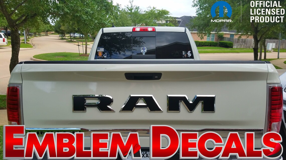 RAM 1500 LIMITED Tailgate Emblem Decals 2016 2017 2018 - Etsy