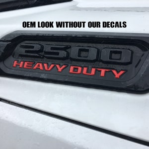 RAM 2500 Power Wagon Hood Emblems Overlay Decal 2019 2020 2021 2022 - Etsy