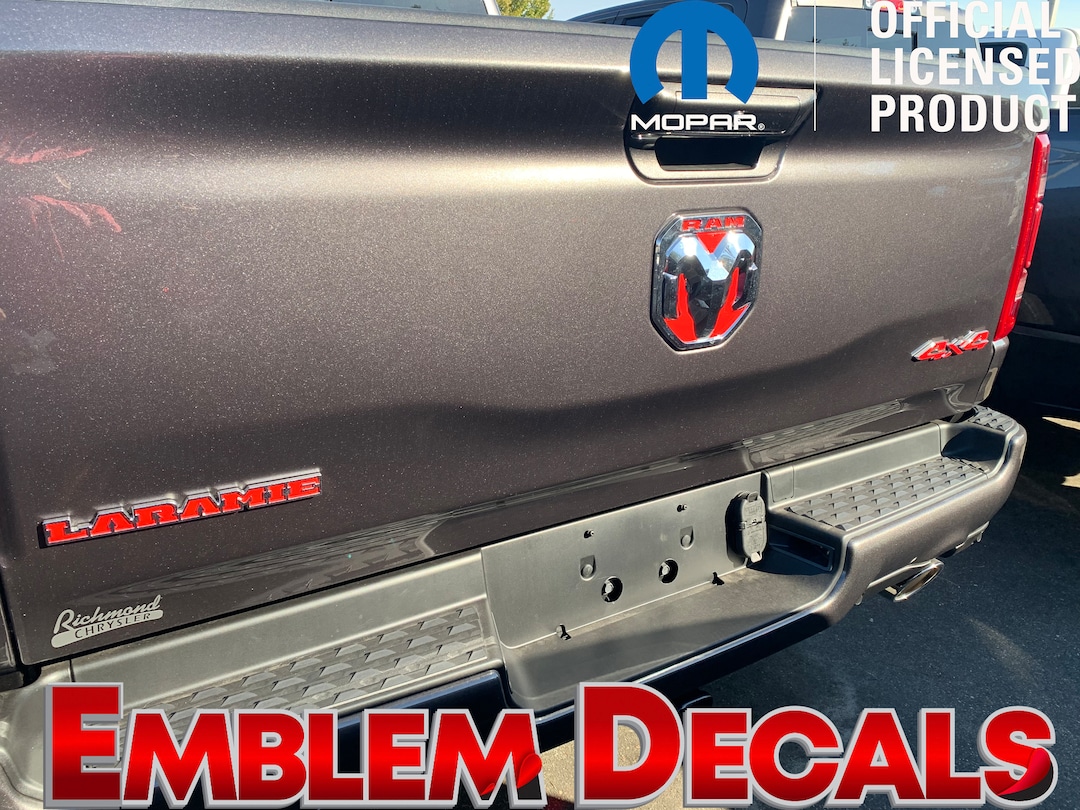 Ram 2500 LARAMIE Tailgate COMBO Decal Overlay Decal 2019 2020 2021 2022 ...