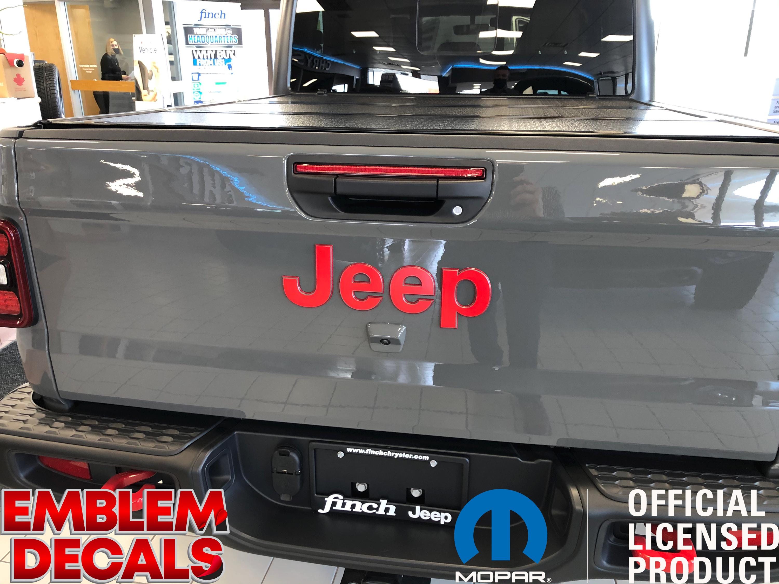 Jeep Gladiator Tailgate Emblem Decal 2020 2021 2022 2023 2024 2025 2026 ...