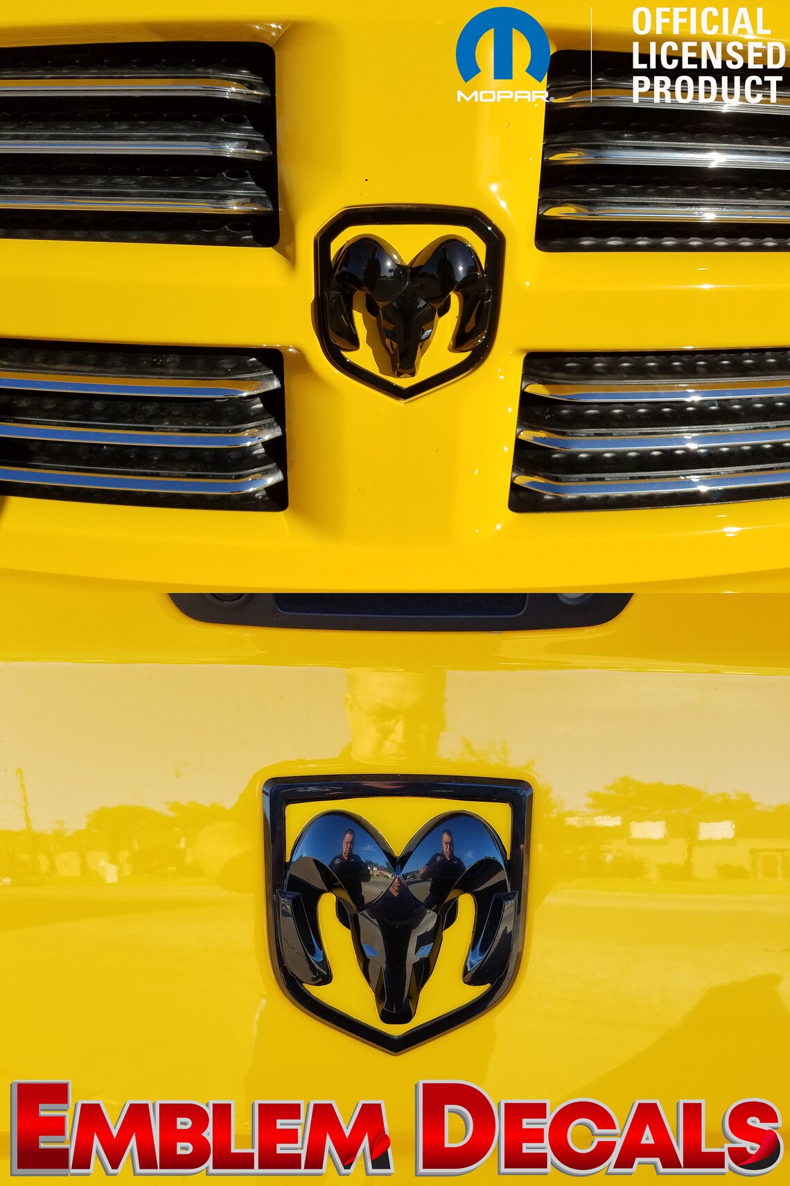 RAM 1500 Ram Heads Front and Rear Emblem Inlays Decals 13 14 - Etsy