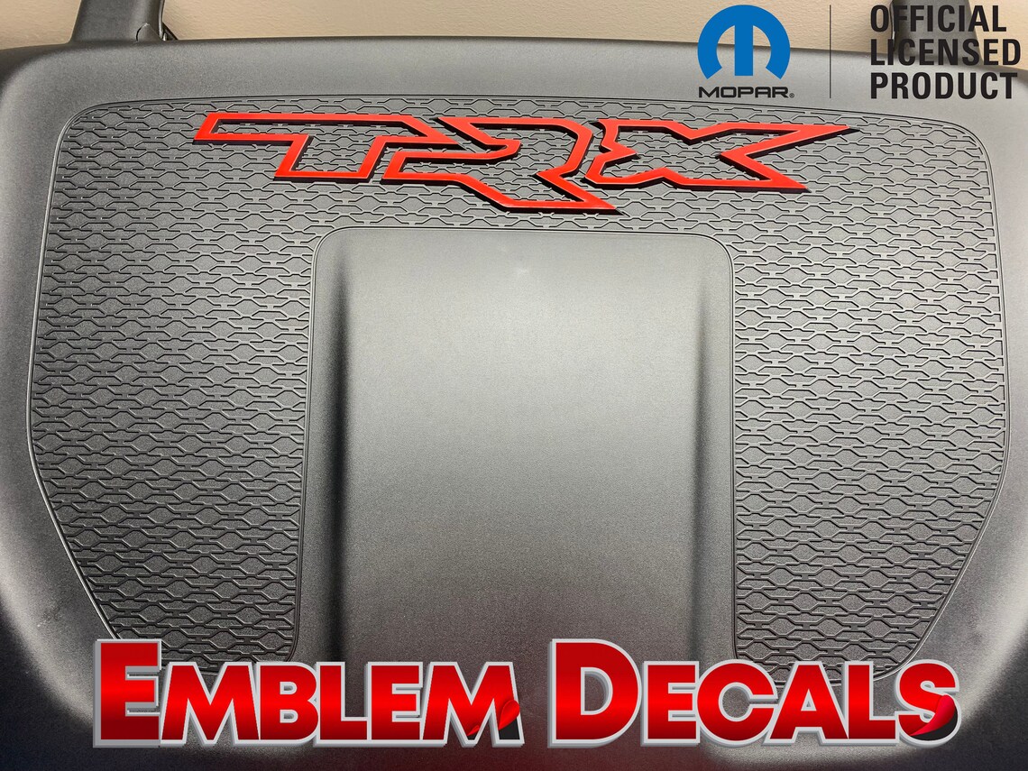 Ram 1500 TRX Engine Cover Emblem Overlay Decal 2021 2022 2023 2024 - Etsy