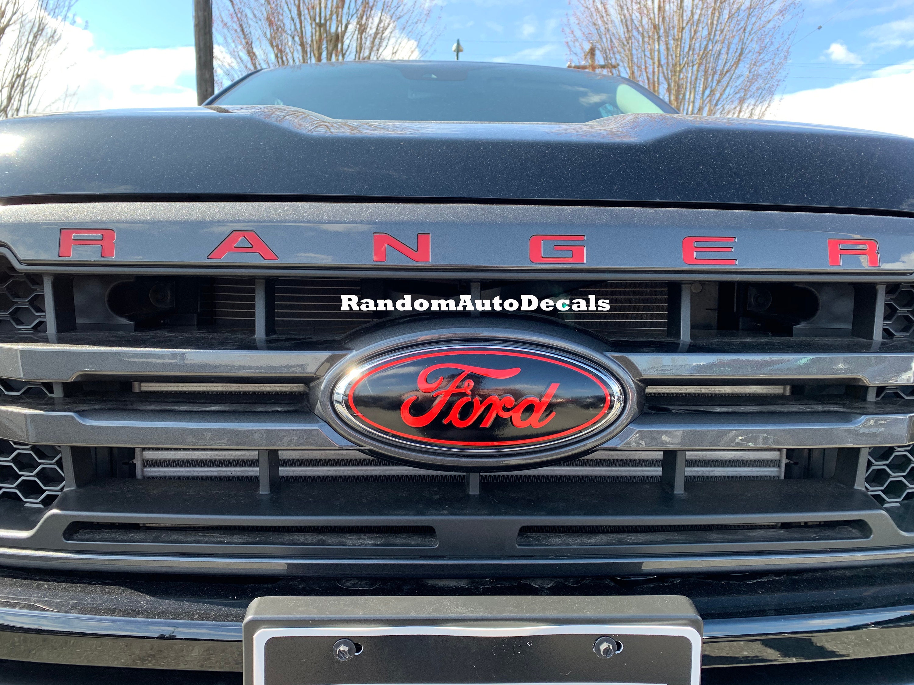 Ford Ranger Grill COMBO Emblem Insert Decals 2019 2020 2021 | Etsy
