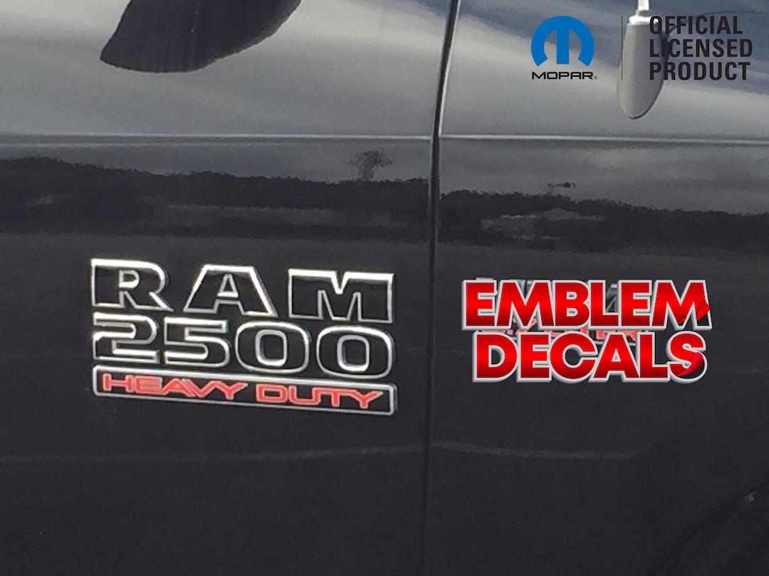 RAM 2500 4x4 Emblem Decals 2013 2014 2015 2016 2017 2018 - Etsy