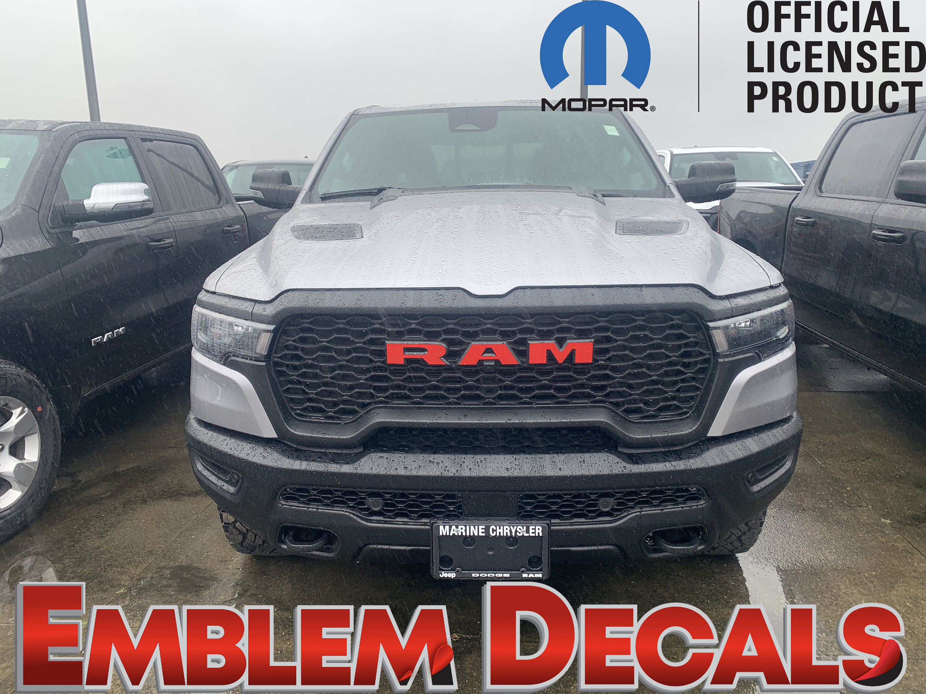 RAM REBEL 1500 DT Grill Emblem Decals 2025 2026 - Etsy