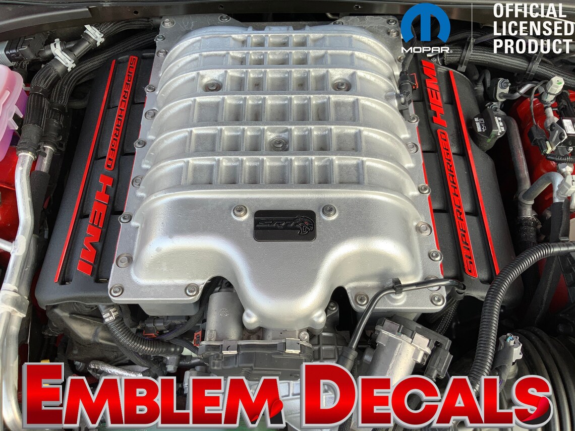 Dodge Charger HELLCAT Engine Decal 15 16 17 18 / 19 20 21 22 - Etsy