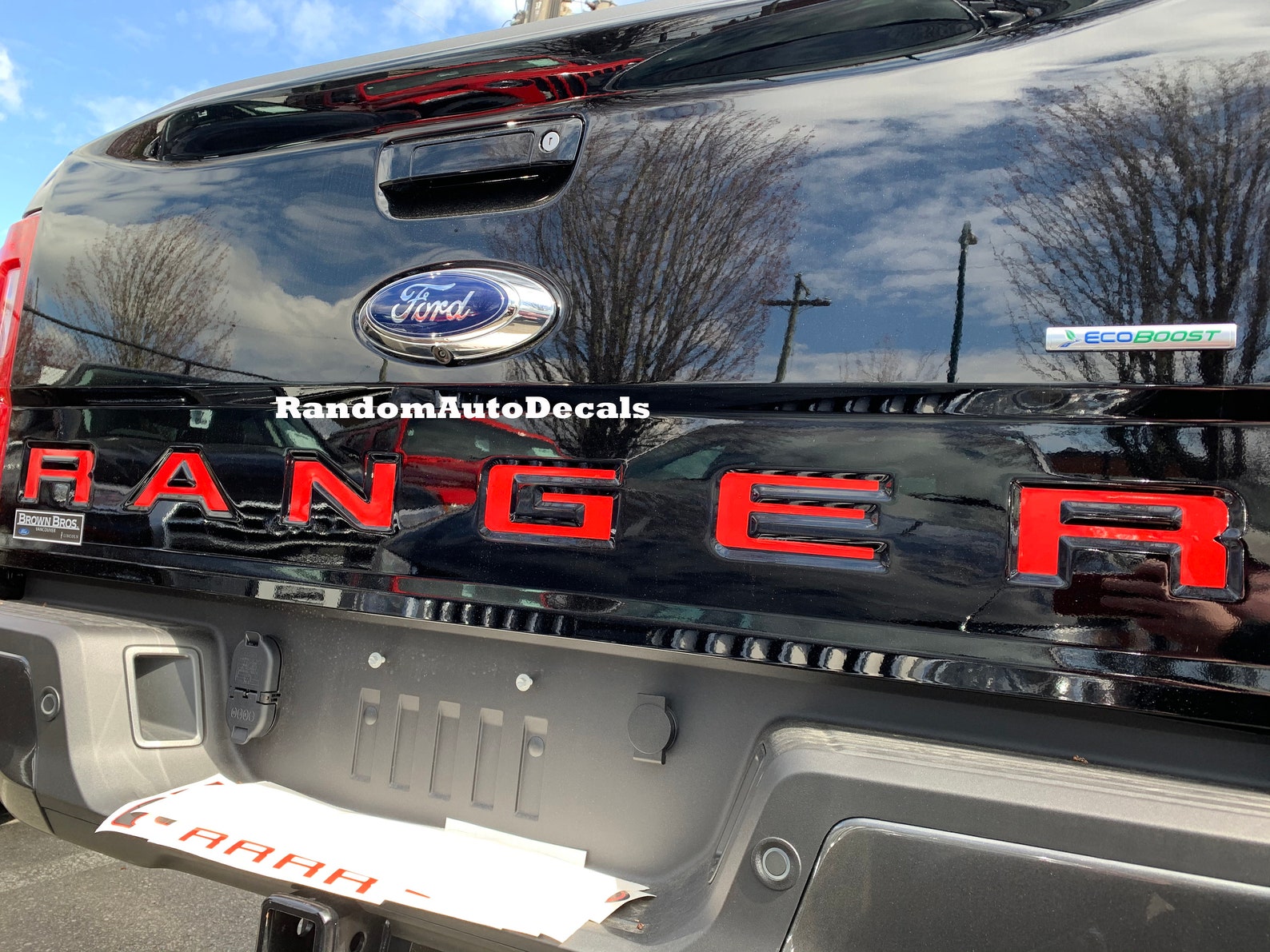 Ford Ranger Tailgate Letter Insert Decals 2019 2020 2021 2022 - Etsy