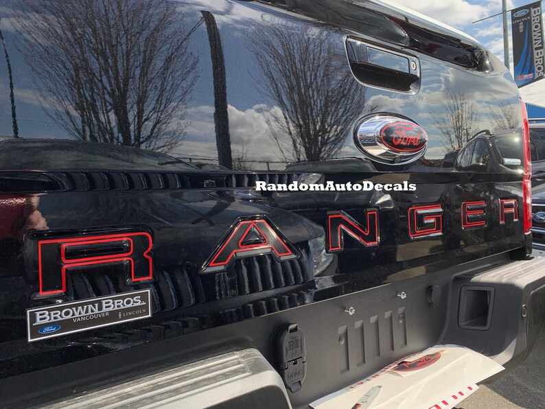 Ford Ranger Tailgate COMBO STYLE 2 Emblem Insert Decals 2019 - Etsy