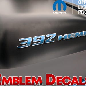 Dodge Challenger "392 Hemi" Shaker Hood Emblem Decal 15 16 17 18 19 20 ...