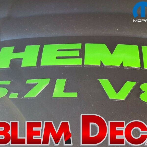 Ram Decals For Ram 1500 Custom Engine Cover Decals For 2009-2018 Ram 5 ...