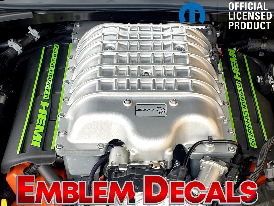 Dodge Charger HELLCAT Engine Decal 15 16 17 18 / 19 20 21 22 - Etsy
