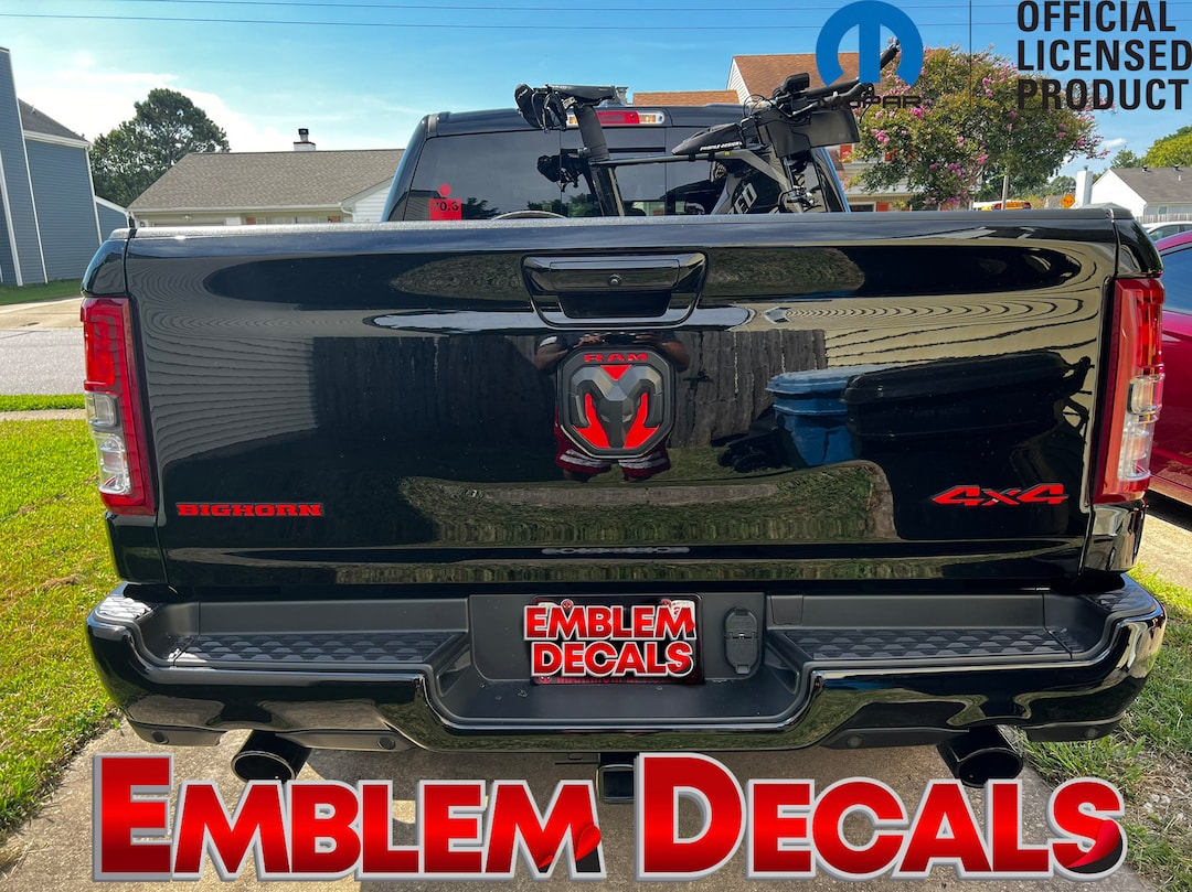 Ram 1500 DT BIGHORN Tailgate Combo Decal Overlay Decal 2019 2020 2021 ...