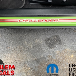 Dodge Challenger Door Sill Plate Decal 15 16 2017 2018 2019 2020 2021 ...