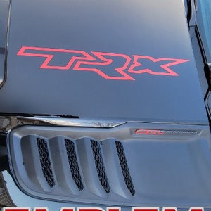 Ram 1500 TRX Hood Decal Inner Letter Inserts Overlay 2021 2022 2023 ...