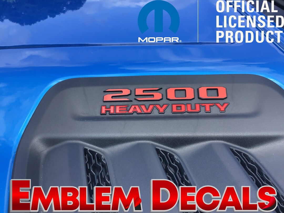 RAM 2500 Power Wagon Hood Emblems Overlay Decal 2023 2024 - Etsy