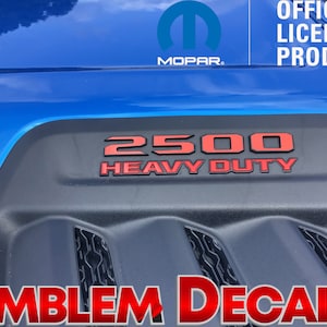 RAM 2500 Hood Emblems Overlay Decal 2023 2024 - Etsy