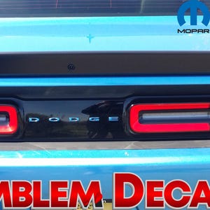 Dodge Challenger Rear DODGE Emblem Decal 2015 2016 2017 2018 2019 2020 ...