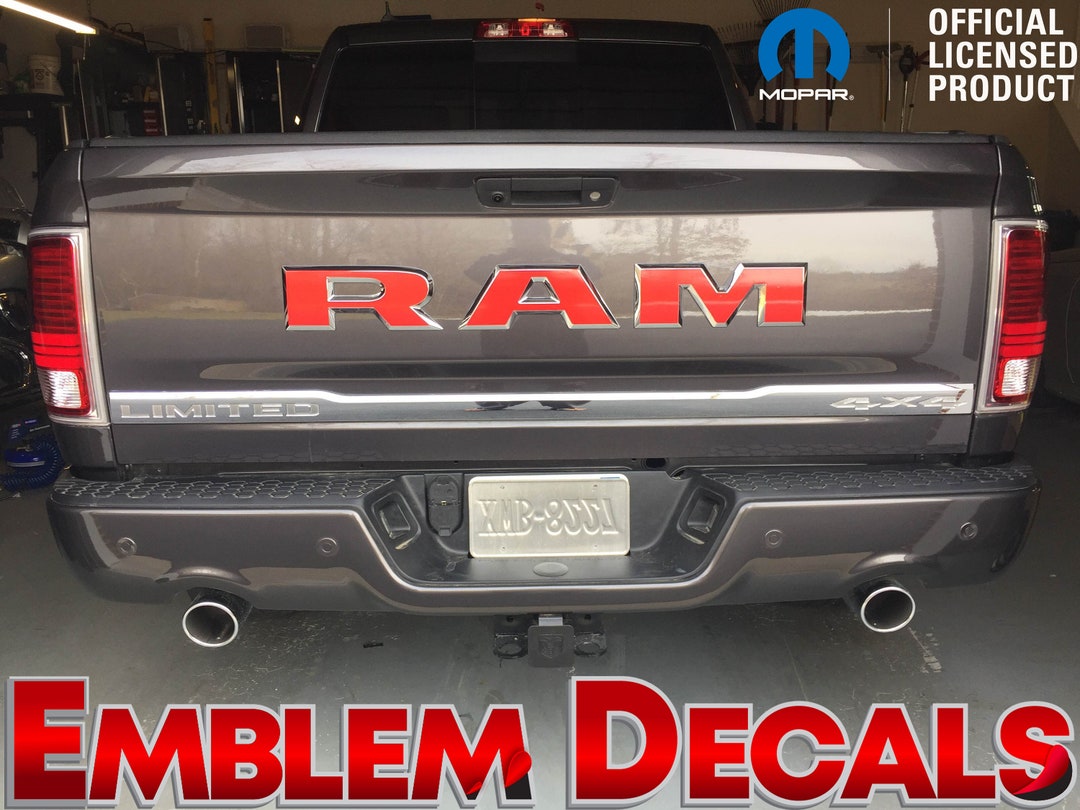 RAM 1500 LIMITED Tailgate Emblem Decals 2016 2017 2018 - Etsy