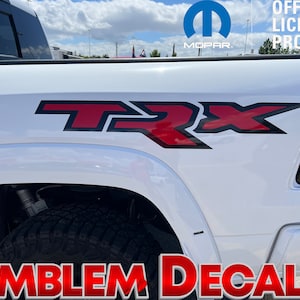 Ram 1500 TRX Bed Decal Inner Letter Inserts Overlay 2021 2022 2023 2024 ...