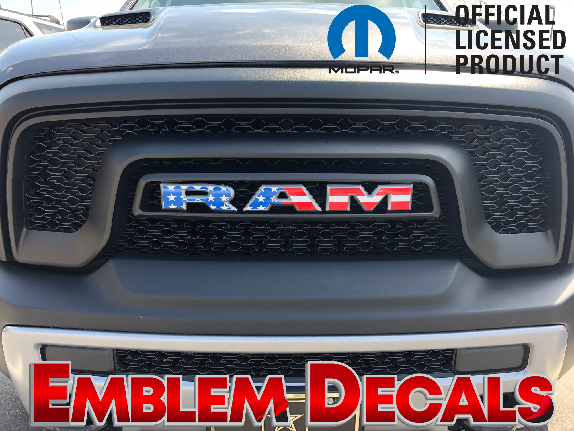 RAM 1500 Grill Emblem Decals REBEL 2019 2020 2021 2022 2023 - Etsy