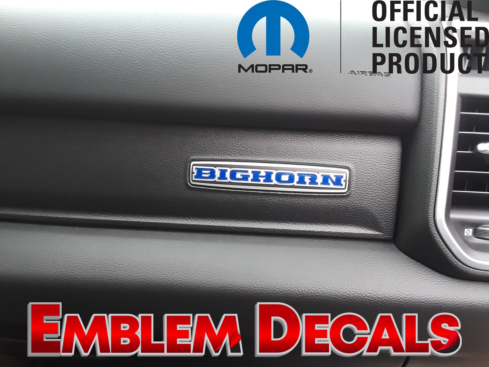 Ram 1500 DT BIGHORN DASH Emblem Decal Overlay Decal 2019 2020 - Etsy