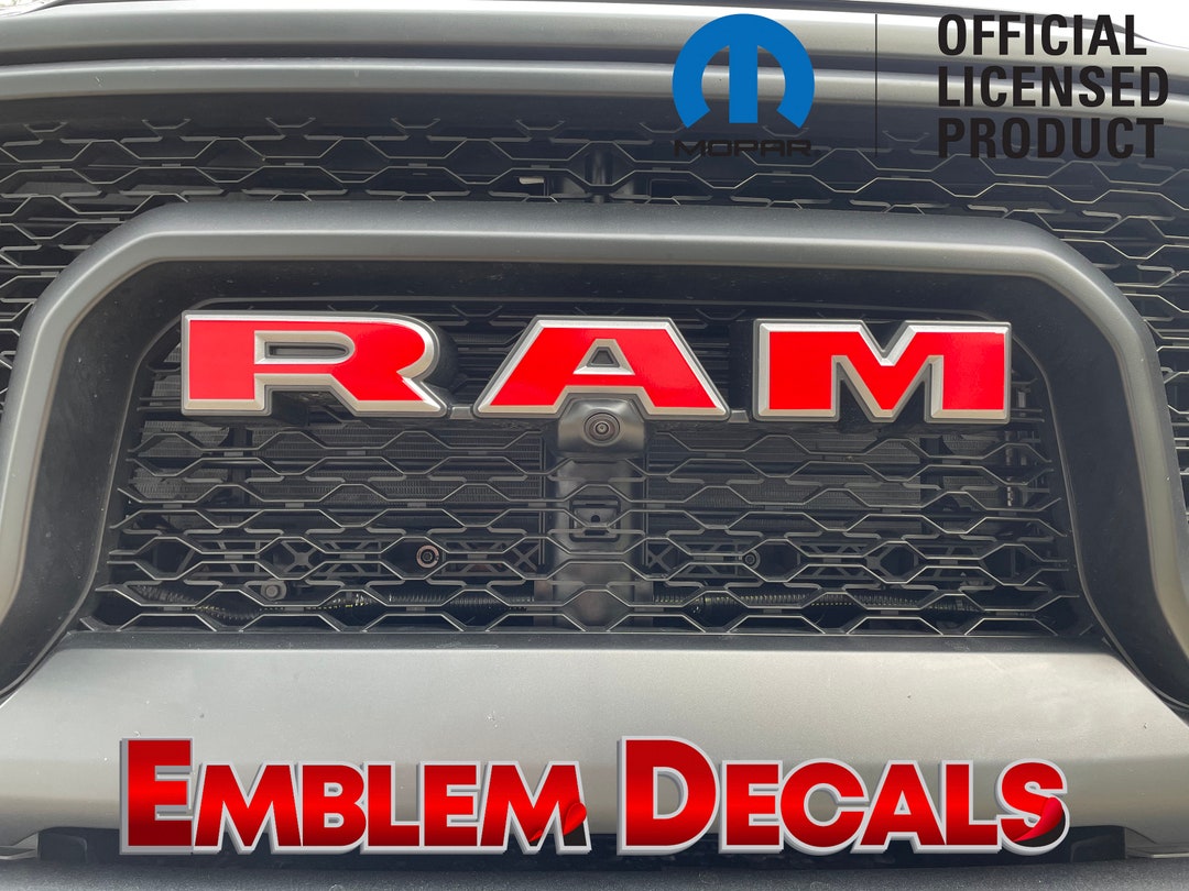 RAM REBEL Grill Emblem Decals 2019 2020 2021 2022 2023 Solid - Etsy