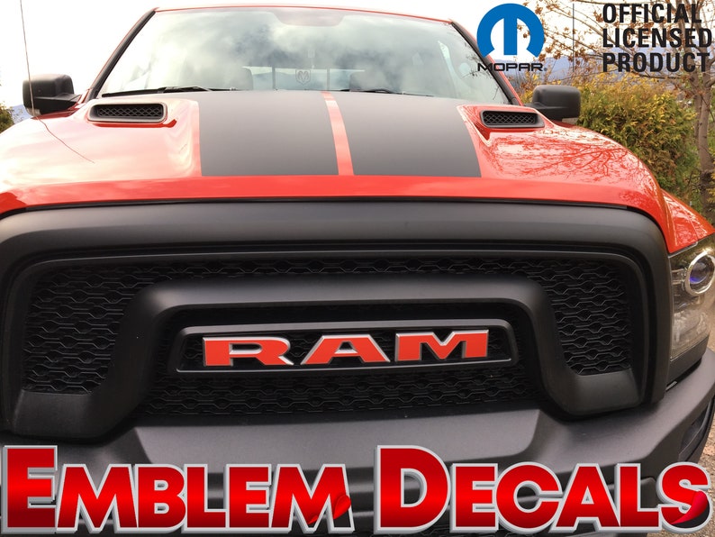 RAM REBEL Grill Emblem Decals 2016 2017 2018 - Etsy