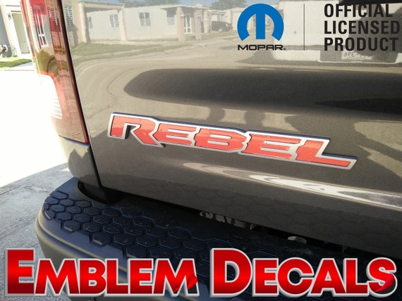 RAM REBEL Rear Emblem Decals 2016 2017 2018 - Etsy