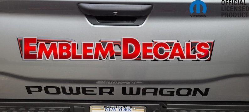 RAM " POWER WAGON " Tailgate Decal 2019 2020 2021 2022 2023 2024 Oem ...