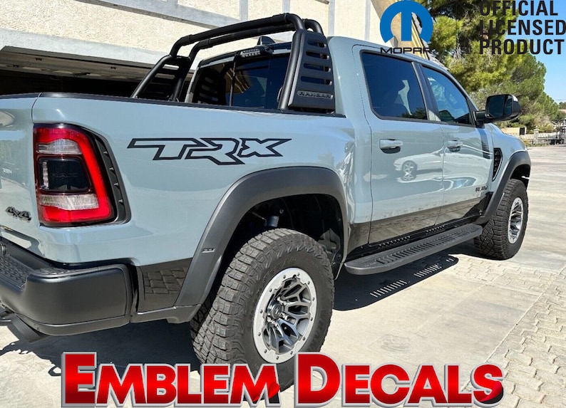 Ram 1500 TRX Solid Bed Decals Decal 2021 2022 2023 - Etsy