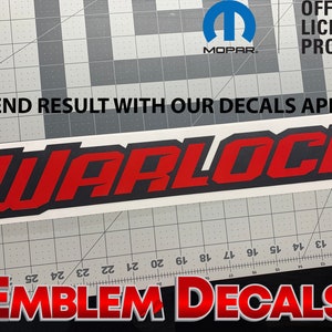 Ram 1500 DS Classic "warlock" Bed Decal ACCENT 2019 2020 2021 2022 2023 ...
