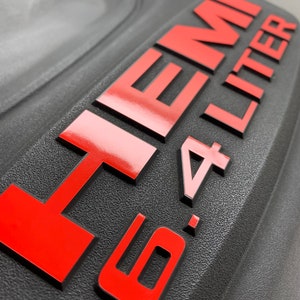 Ram 2500 3500 6.4L HEMI Engine Cover Decals 2019 2020 2021 2022 2023 ...