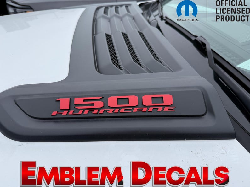 2026 RAM " 1500 HURRICANE " SPORT Performance Hood Emblems Overlay ...