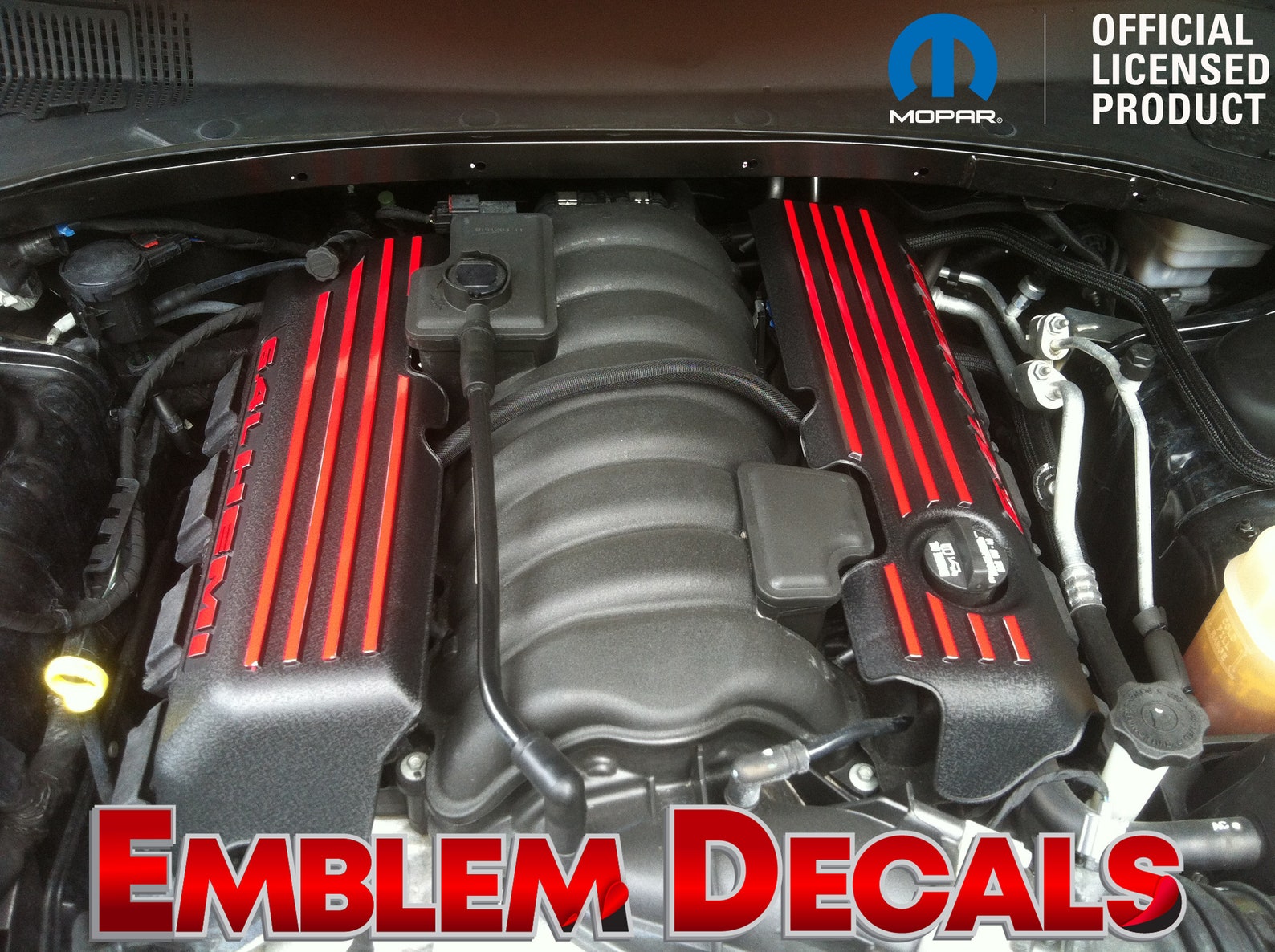 Jeep Grand Cherokee 6.4L Hemi Engine Decals SRT 13 14 15 16 17 18 19 ...