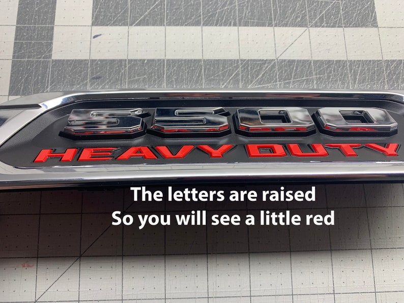 Ram 2500 "heavy Duty" Hood Emblem Decal Overlay 2019 2020 2021 2022 ...