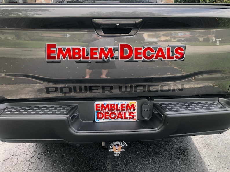 RAM " POWER WAGON " Tailgate Decal 2019 2020 2021 2022 2023 2024 Oem ...