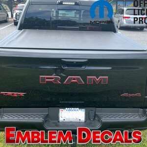 RAM 1500 TRX Tailgate Package Emblem Overlay 2 TONE Decal 2021 2022 ...