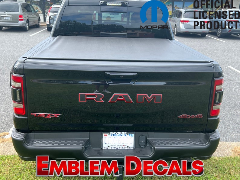 RAM 1500 TRX Tailgate Package Emblem Overlay 2 TONE Decal 2021 2022 ...