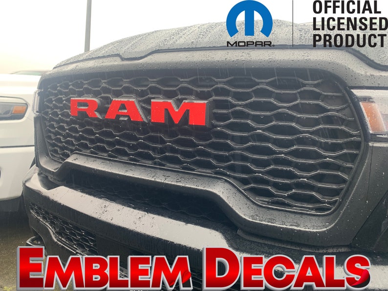 RAM 1500 DT Grill Emblem Decals 2025 TRADESMAN - Etsy