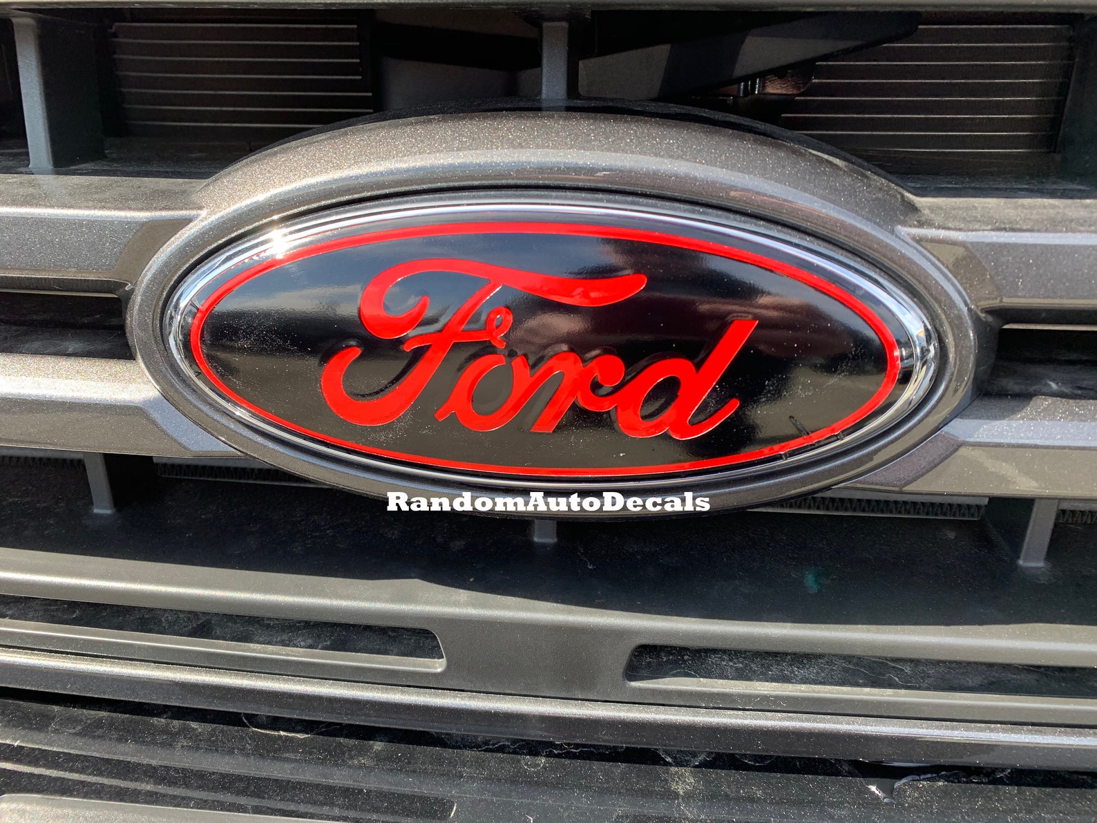 Ford Ranger GRILL & TAILGATE OVAL Emblem Insert Decals 2019 - Etsy