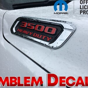 RAM 3500 Hood Emblems Overlay Decal 2019 2020 2021 2022 - Etsy