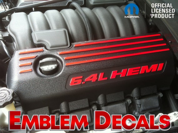Dodge Challenger 6.4L Hemi Engine Decal SRT8 09 2010 11 12 13 | Etsy