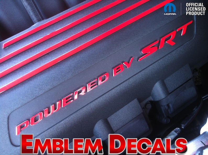 Dodge Charger POWERED BY SRT Engine Decal 11 12 13 14 15 16 17 - Etsy