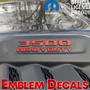 RAM 3500 Hood Emblems Overlay Decal 2023 2024 2025 2026 - Etsy