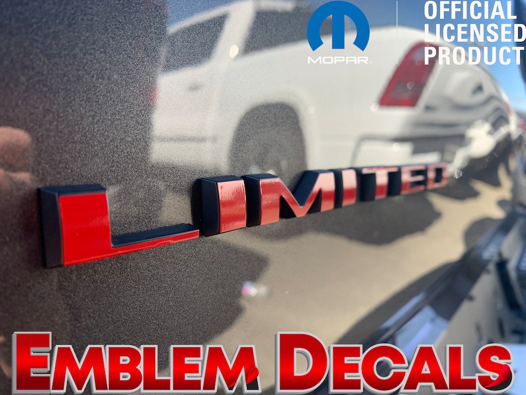 Ram 2500 "limited" Emblem Decal Overlay Decal 2019 2020 2021 2022 2023 ...
