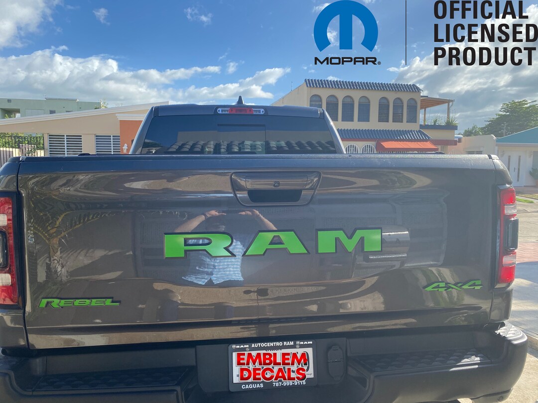 Ram 1500 DT REBEL Tailgate COMBO Decal Overlay Decal 19 2020 2021 2022 ...