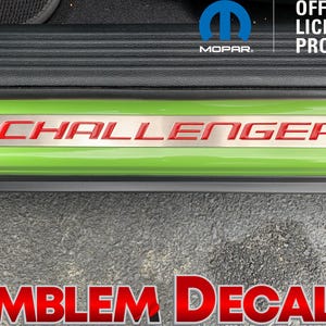 Dodge Challenger Door Sill Plate Decal 15 16 2017 2018 2019 2020 2021 ...